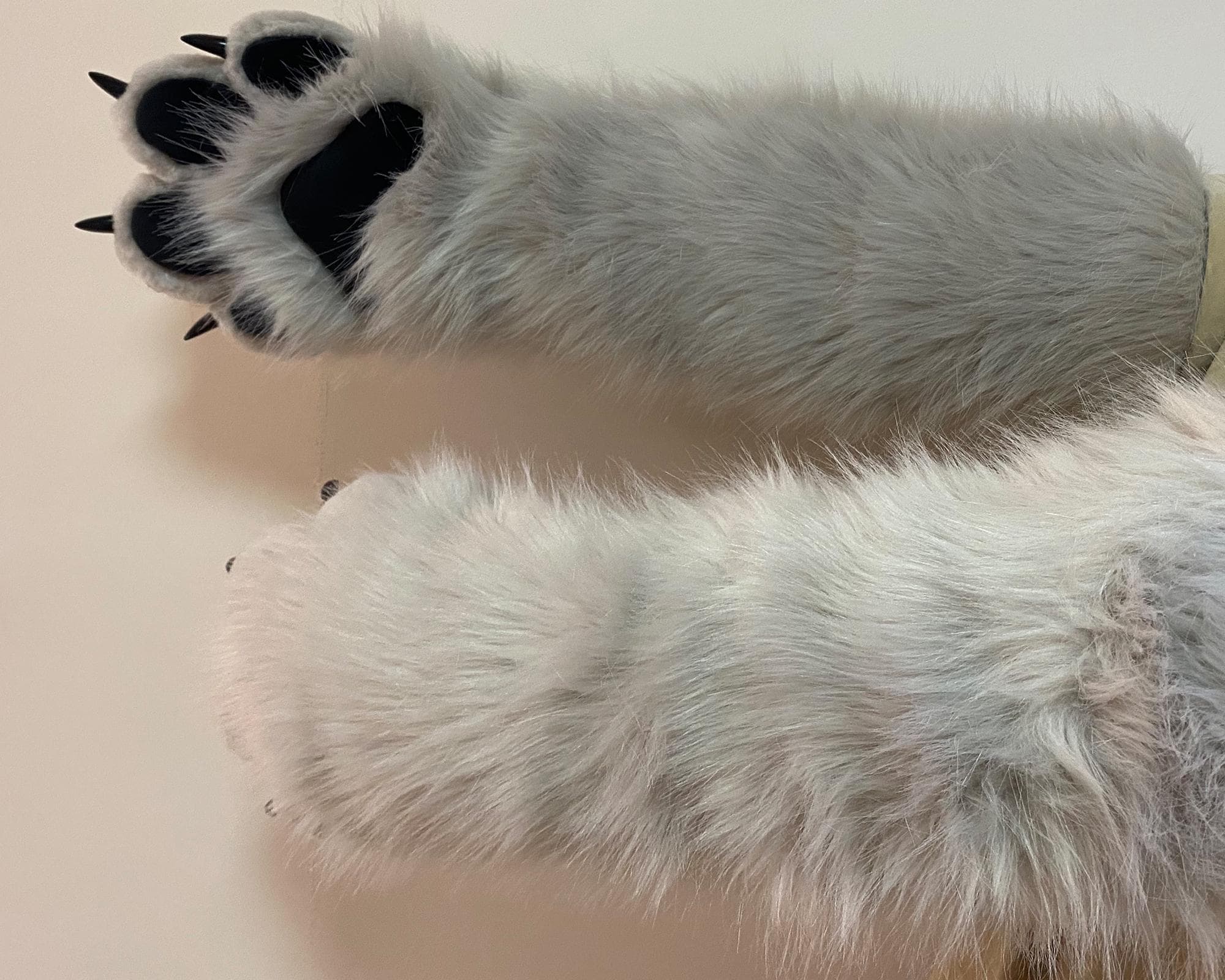 Fursuit Paws: Long Furry Arm Gloves, Animal Cosplay (65cm) - Etsy