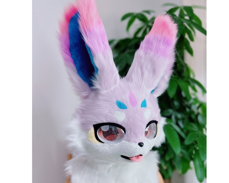 Fursuit Rabbit Head SIDE EYE - Furry Head Custom - Etsy