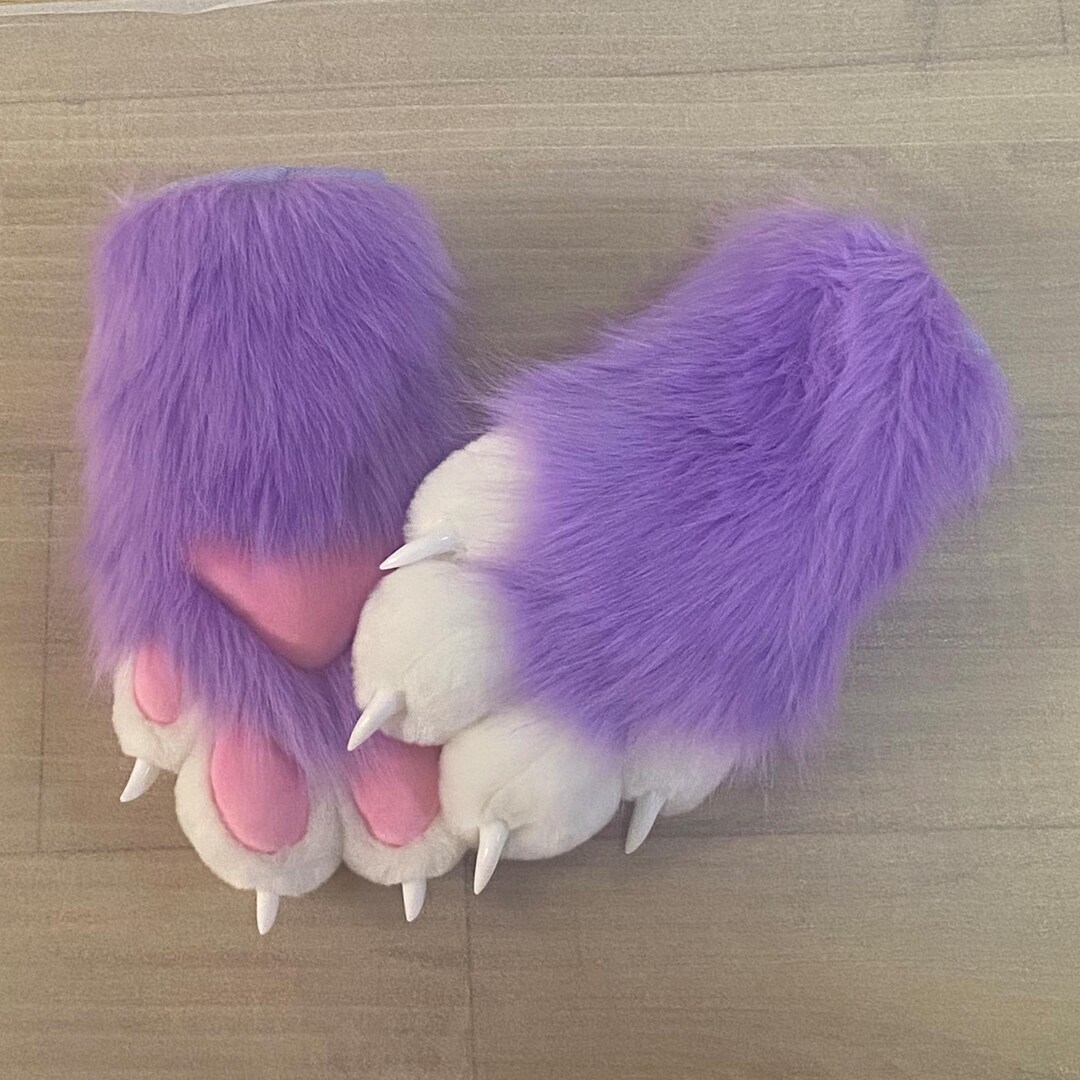Purple Long Ver Fursuit Paws - Furry Gloves Accept Custom Commissions ...