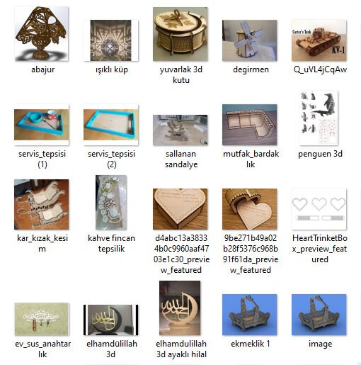 3d Wood Cutting Bundle 100 Laser Cut Cdr, Dxf, Svg ,pdf CNC Router ...