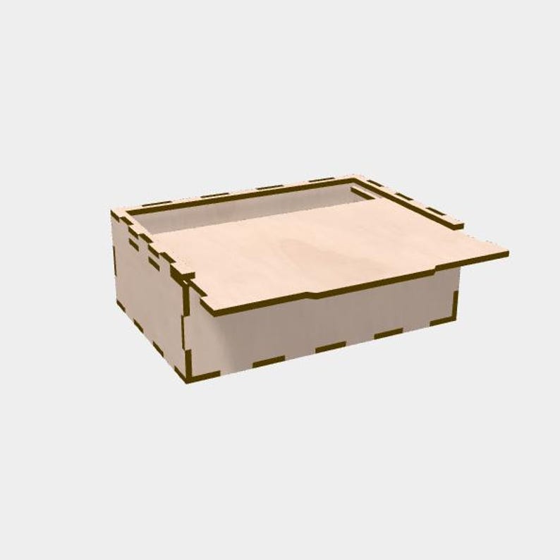 Sliding Lid Storage Box Laser Cut File, 3mm Material (digital Download ...