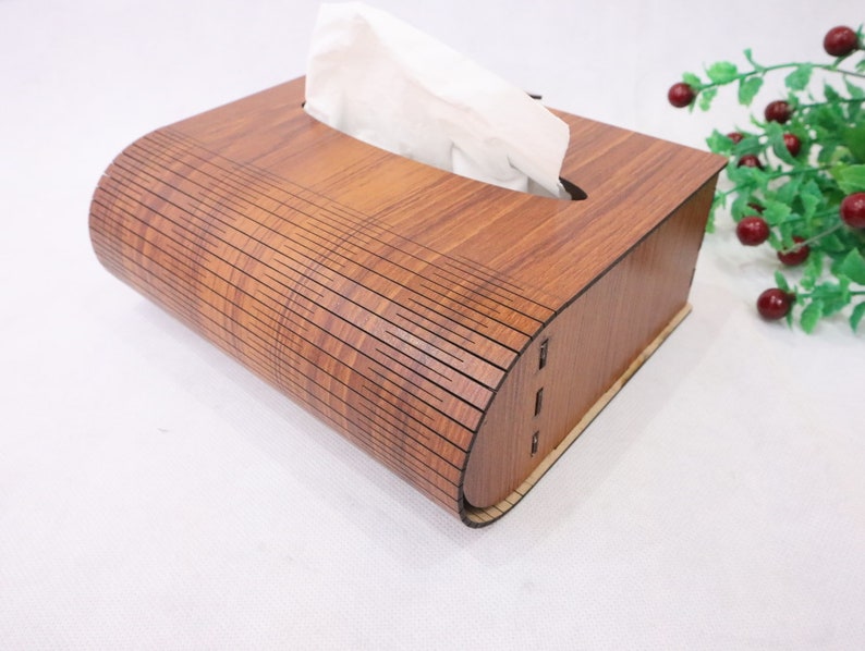 Laser Cut Wooden Tissue Box 3mm DXF, CDR ,SVG Vector Plans, Laser Cut ...