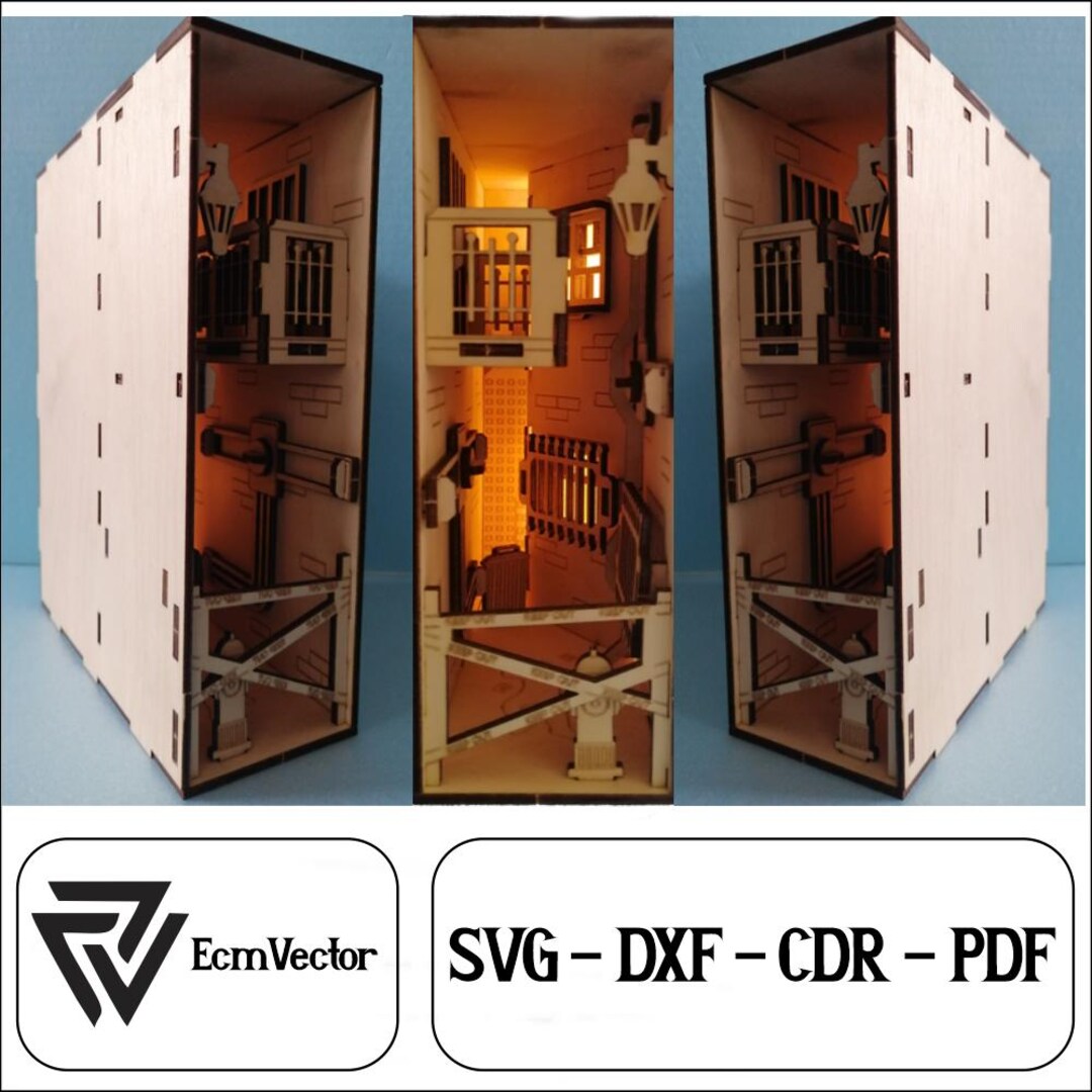 Crime Scene Book Nook: Laser Cut Files, Shadow Box (digital Download ...