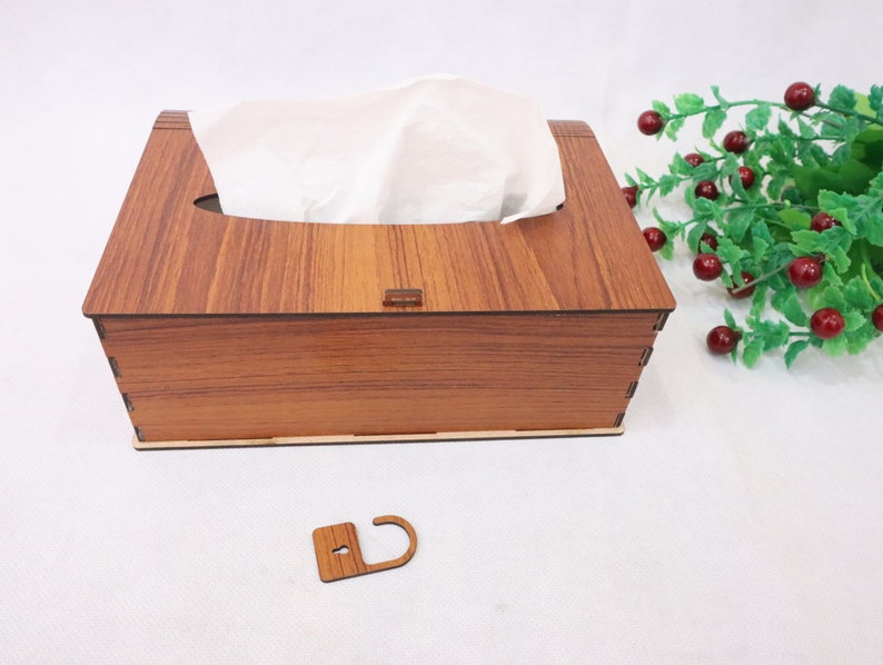 Laser Cut Wooden Tissue Box Plan: 3mm SVG DXF CDR (digital Download) - Etsy