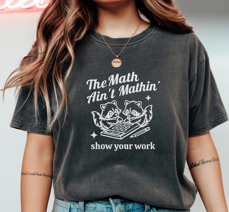Funny Math Teacher Shirt, the Math Ain't Mathin Meme Shirt, Show Your ...