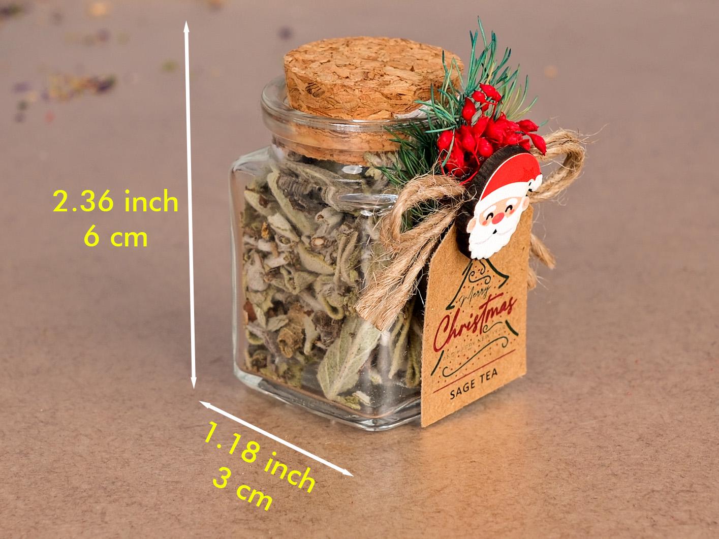 Christmas Gifts, Loose Leaf Tea Jars, Christmas Tea Party Favors, Merry ...