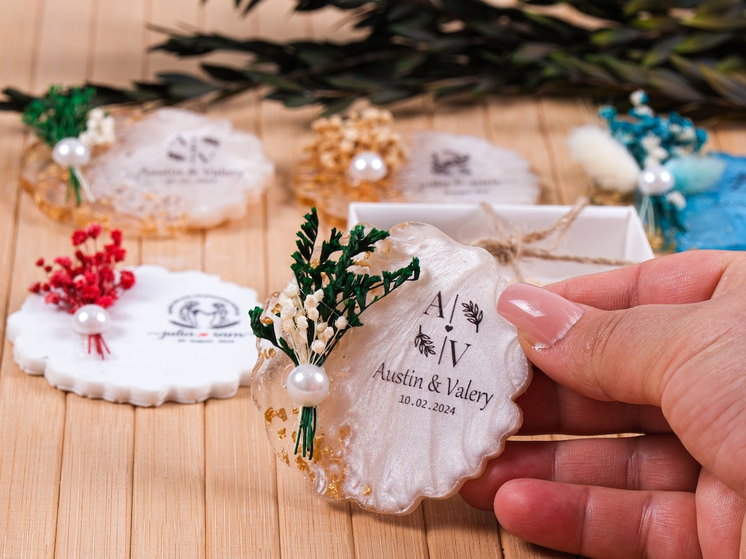 Epoxy Resin Magnet, Wedding Favors for Guests in Bulk, Wedding Favors ...