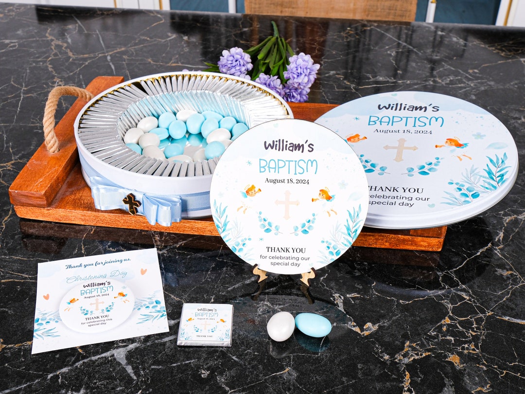 Personalized Handmade First Communion Chocolate Favor Set, Baptism ...