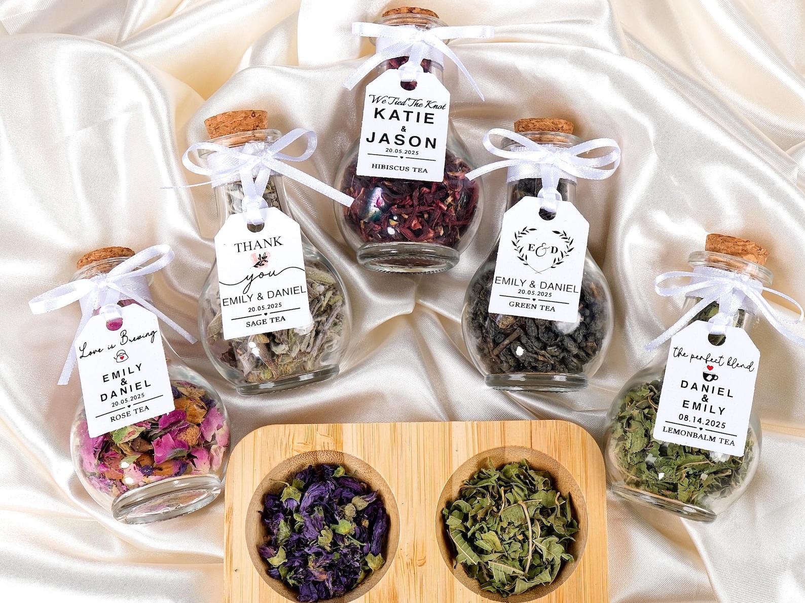 Wedding Tea Favors for Guests, Loose Leaf Tea, Wedding Guest Gifts ...