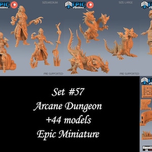 Elven Earth Druid - Set | #57 - Arcane Dungeon | Epic Miniatures - Etsy