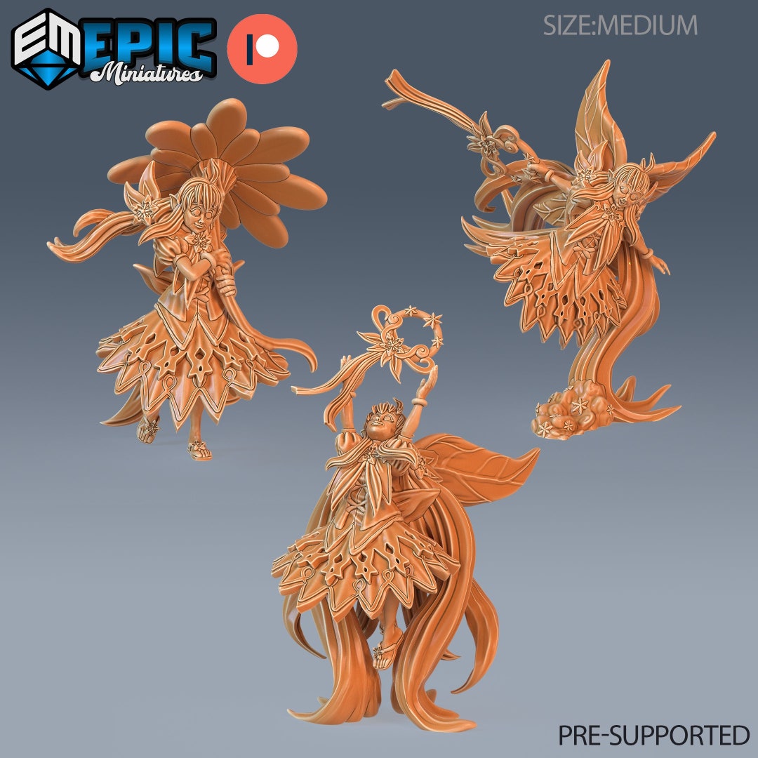 Flower Pixie - Set | #59 - Forest of Wonders | Epic Miniatures - Etsy