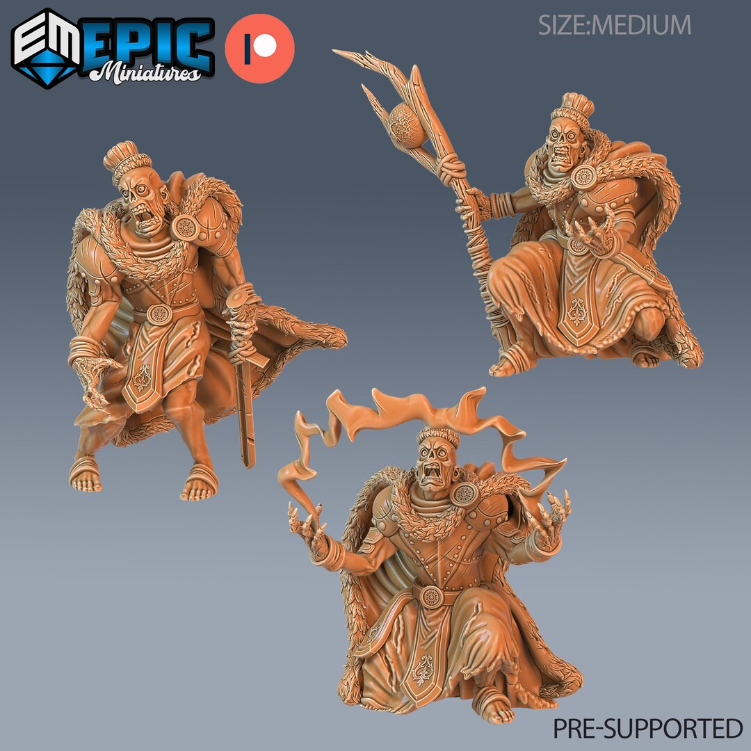 Zombie King - Set | #61 - Haunted Catacombs | Epic Miniatures - Etsy