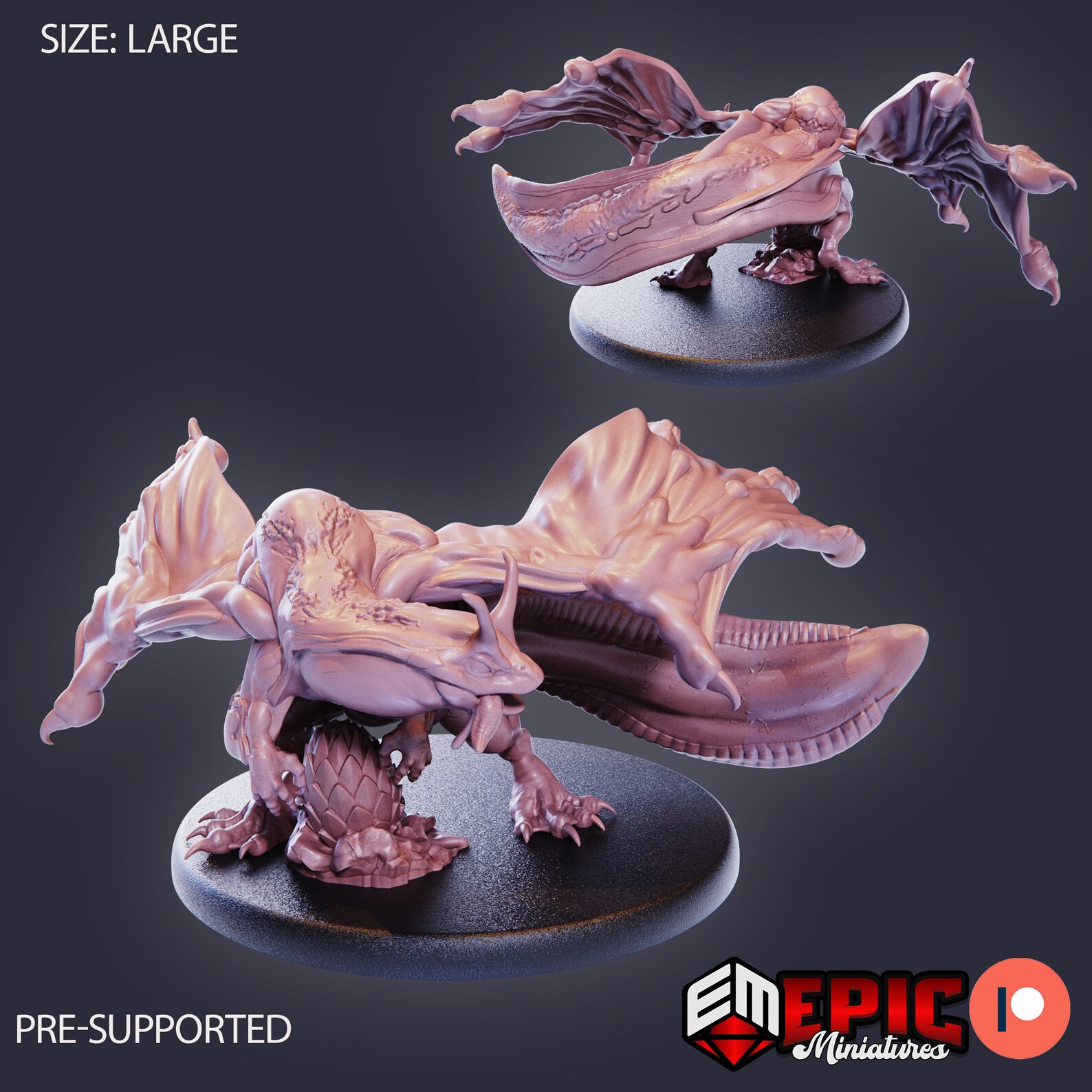 Frog Dragon - Set | #52 - Cruel Marshes | Epic Miniatures - Etsy