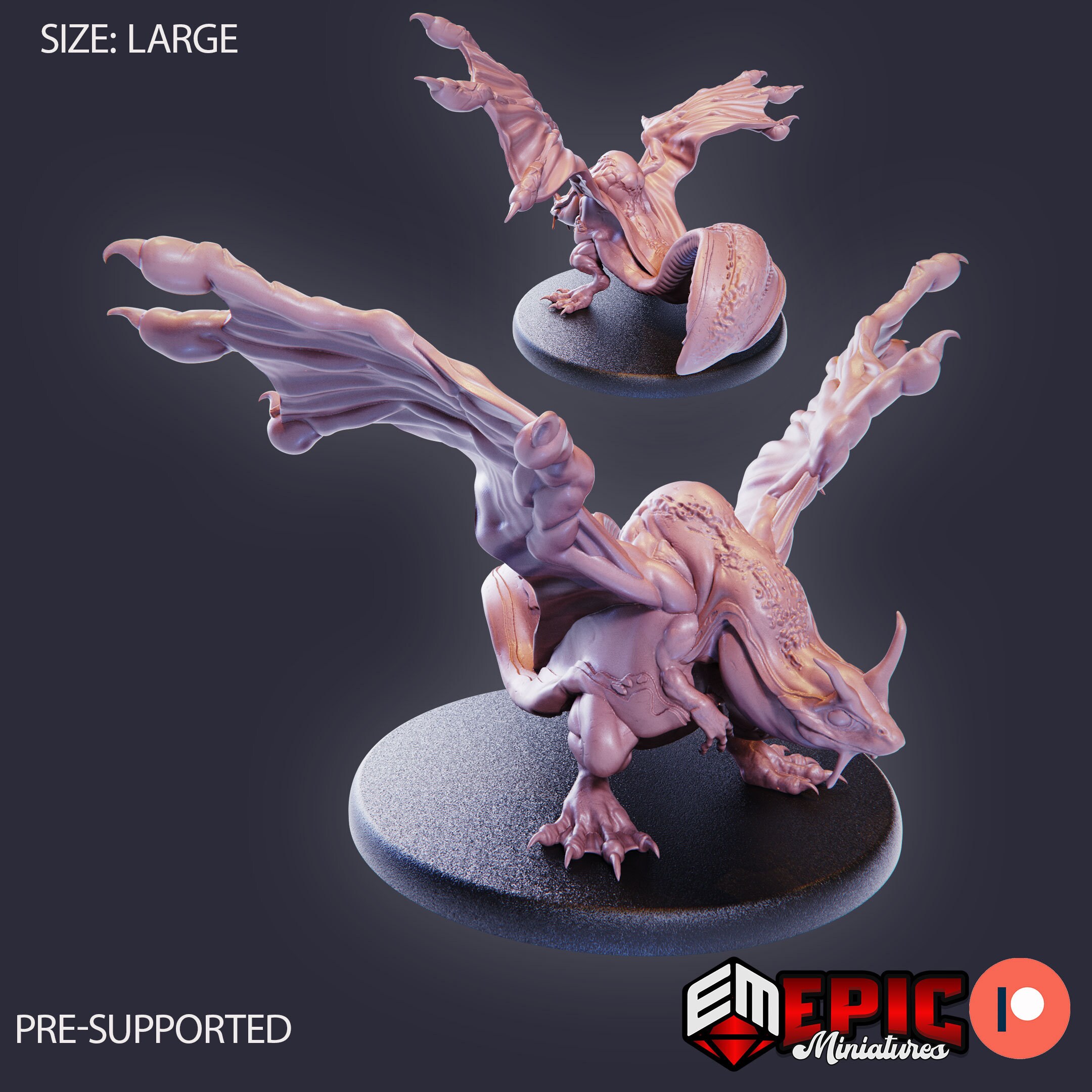 Frog Dragon - Set | #52 - Cruel Marshes | Epic Miniatures - Etsy