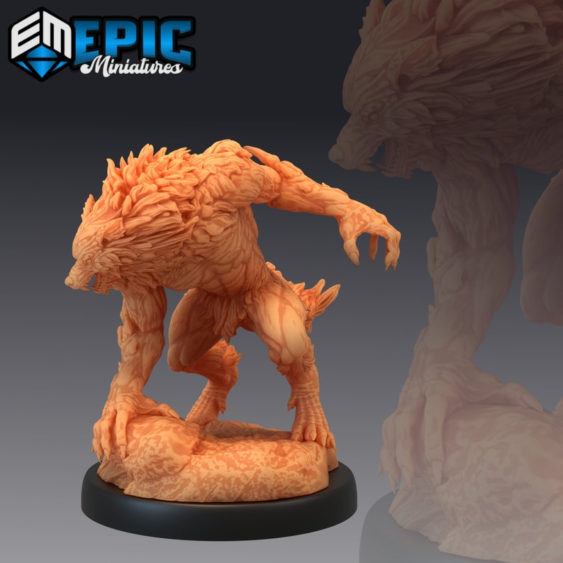 Werewolf Brute - Set | #44 - Caves of Despair | Epic Miniatures - Etsy