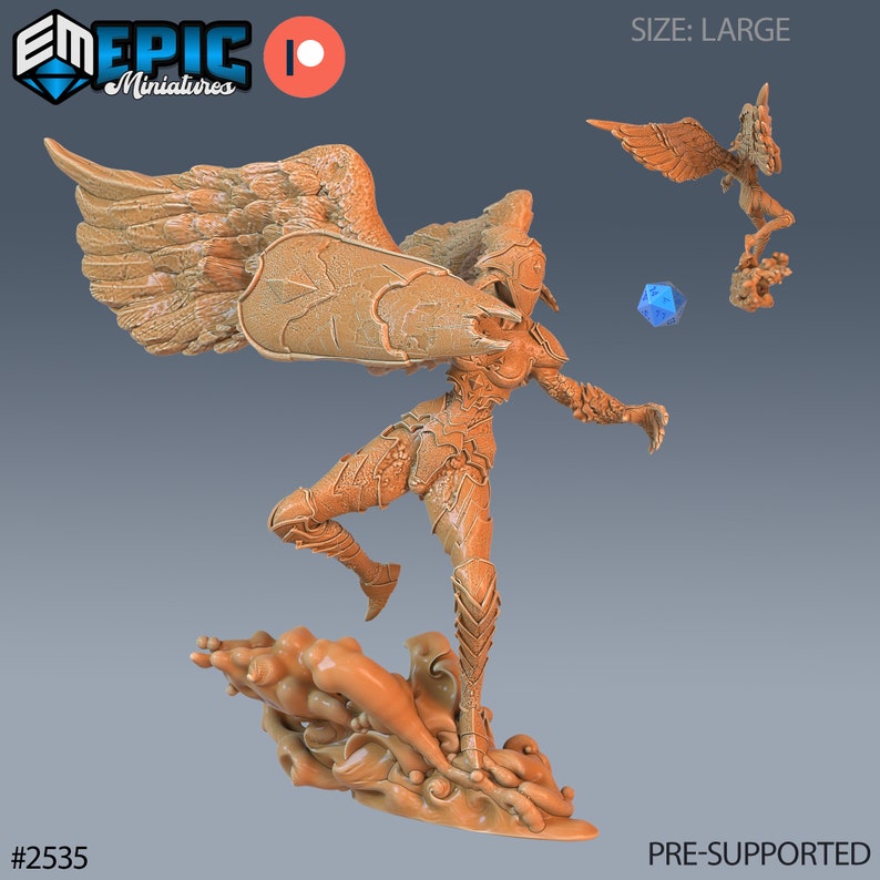 Animated Angel Statue - Set | #62 - Justice Hills | Epic Miniatures - Etsy