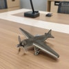 Metal Airplane Model Figurine/metal Plane Scrap Art/plane Desk Decor ...