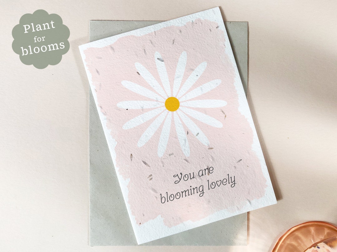 Plantable Birthday Card: Wildflower Seed Paper, Eco-friendly Greeting ...