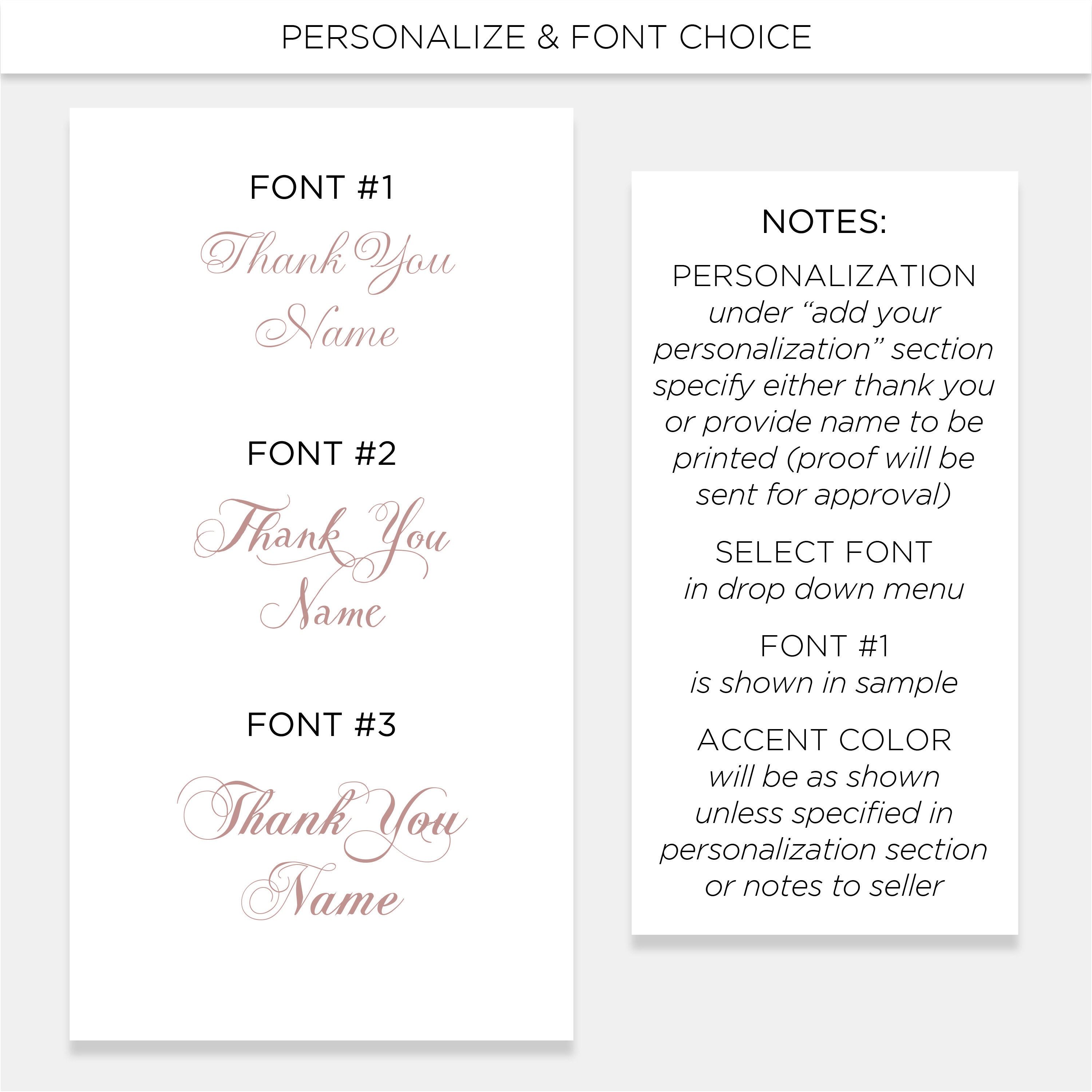 Custom Printed Bridal Shower Note Card With Bride Dressform - Etsy