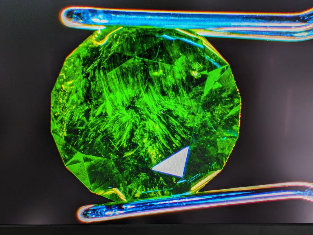 2.7 Ct Exceptional Demantoid Garnet With Stunning Horsetail Inclusions ...