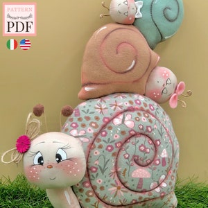 Paper Pattern Snails - Snails - Easy to Make - Instant Download ...
