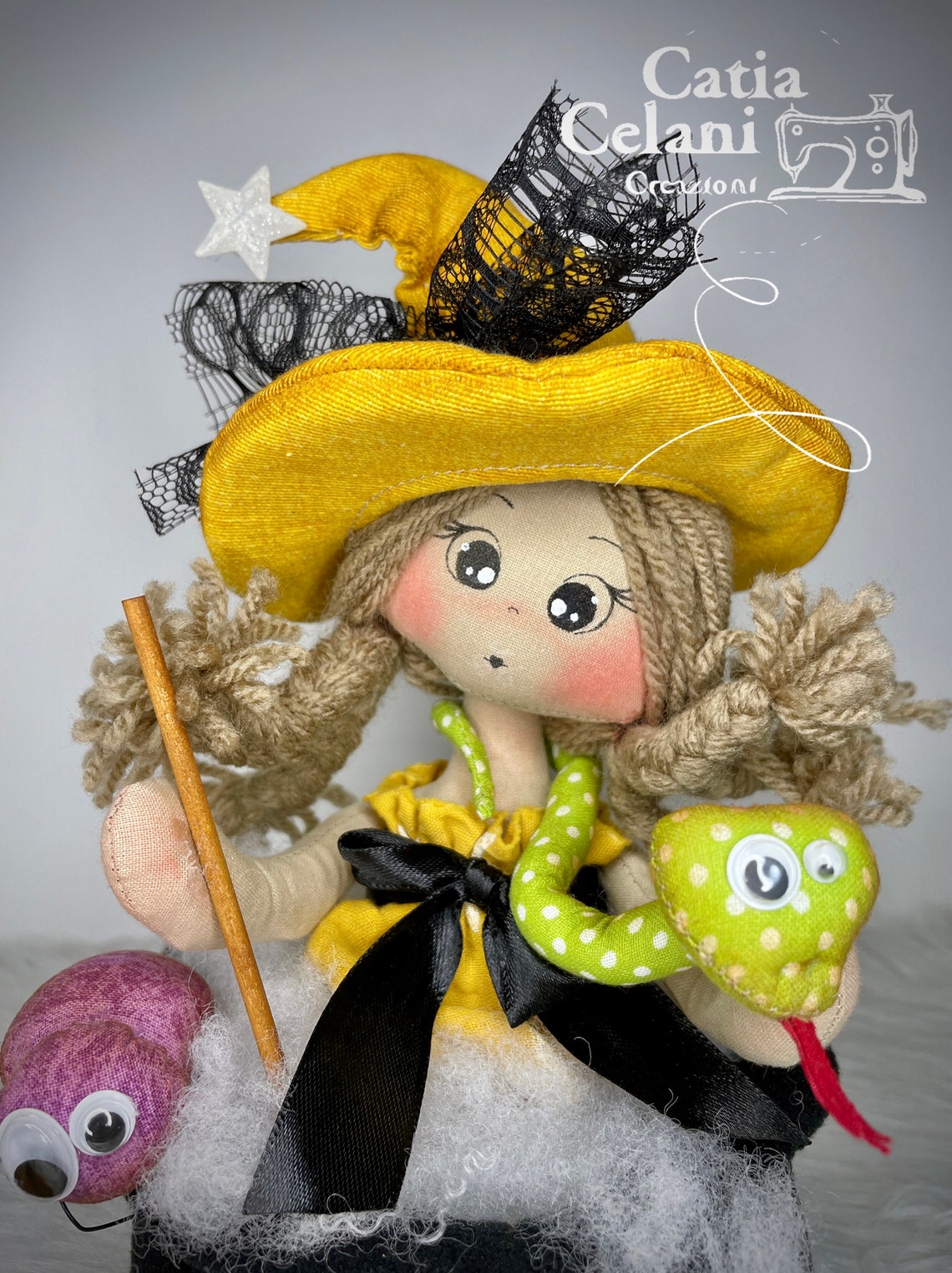 Witch Doll Pattern in the Cauldron SEWING PATTERN PDF - Etsy