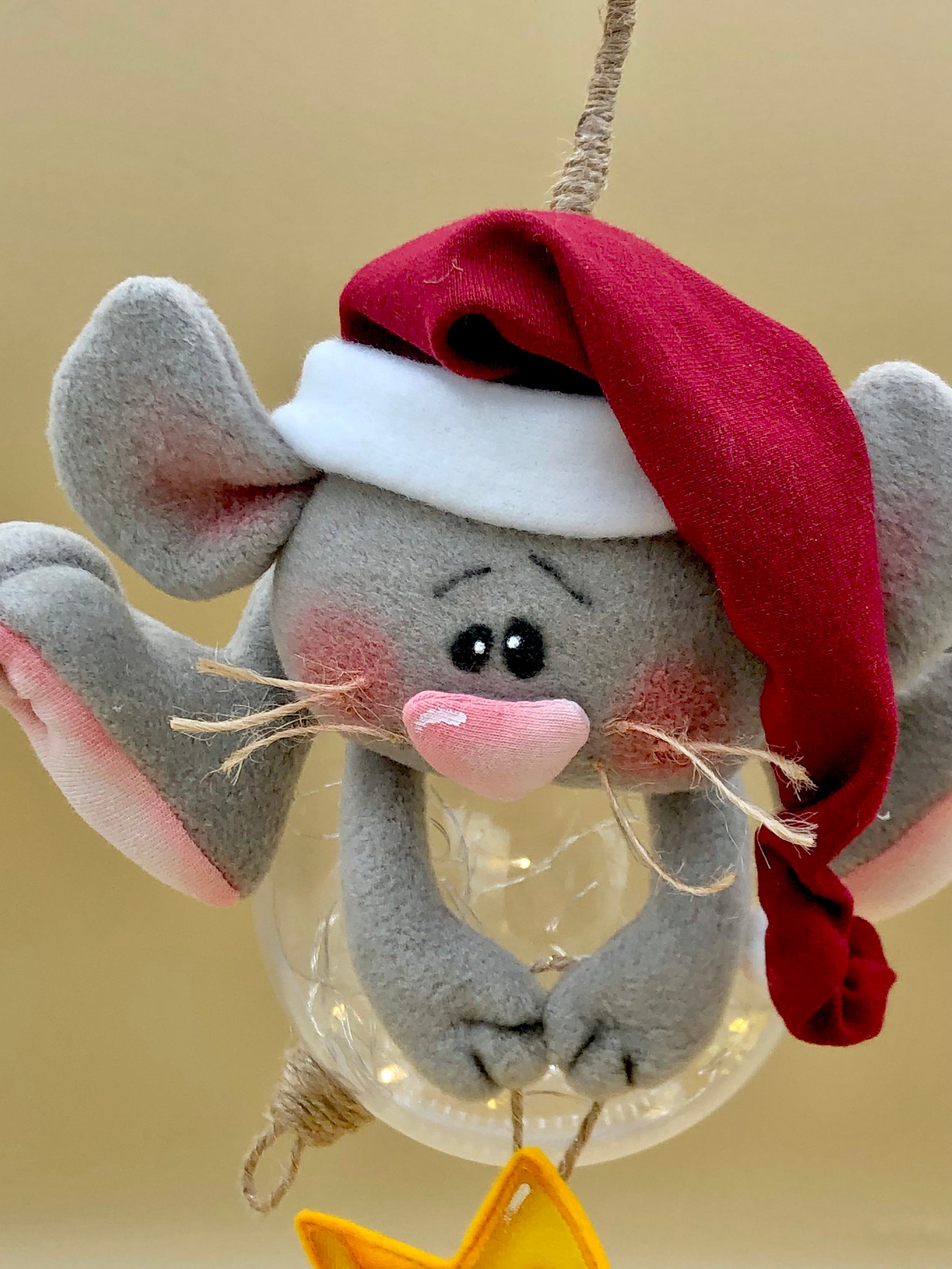 Pattern "little Light" the Mouse, Christmas Pdf, Instant Download, Easy ...