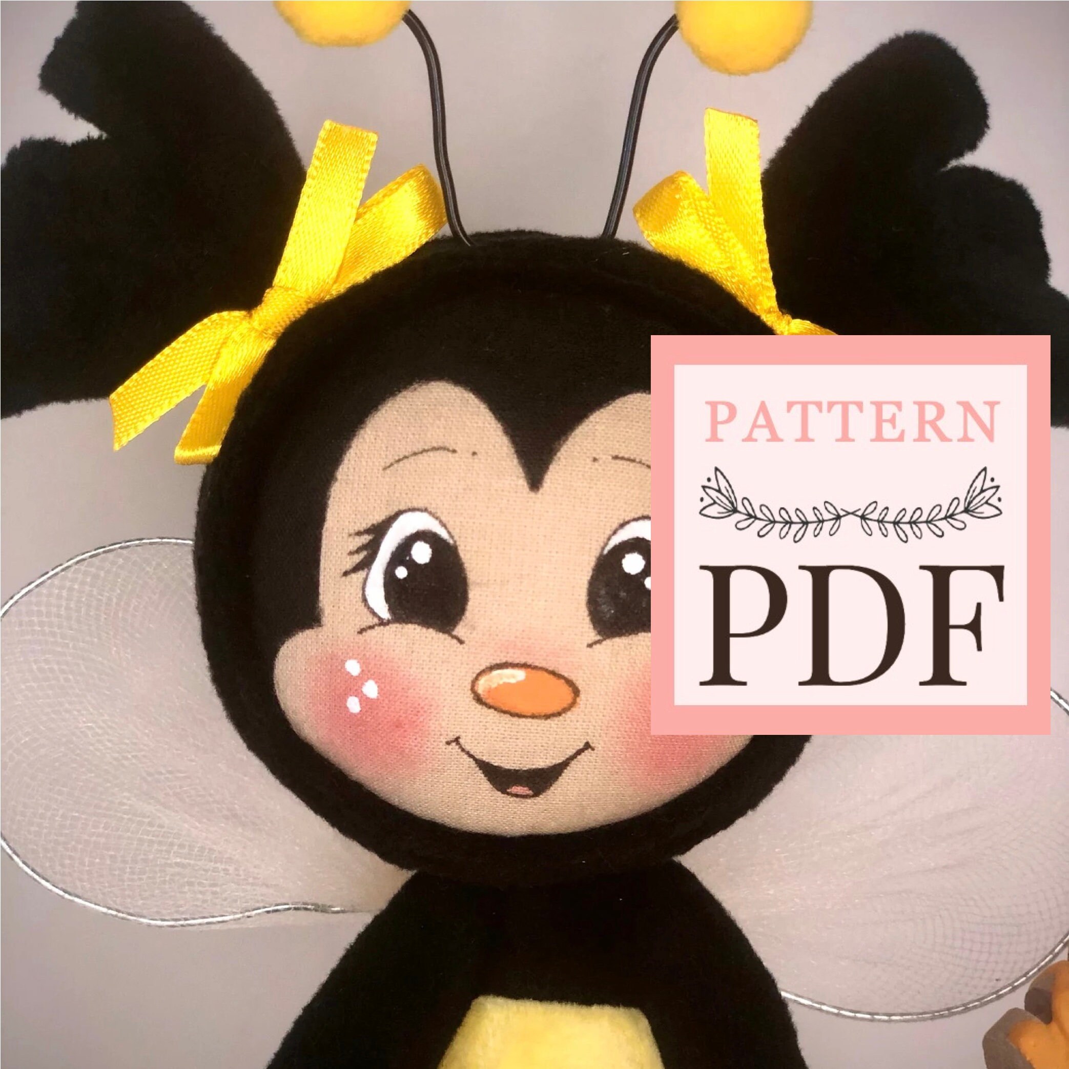 Bee Doll Pattern SEWING PATTERN PDF Instant Download - Etsy