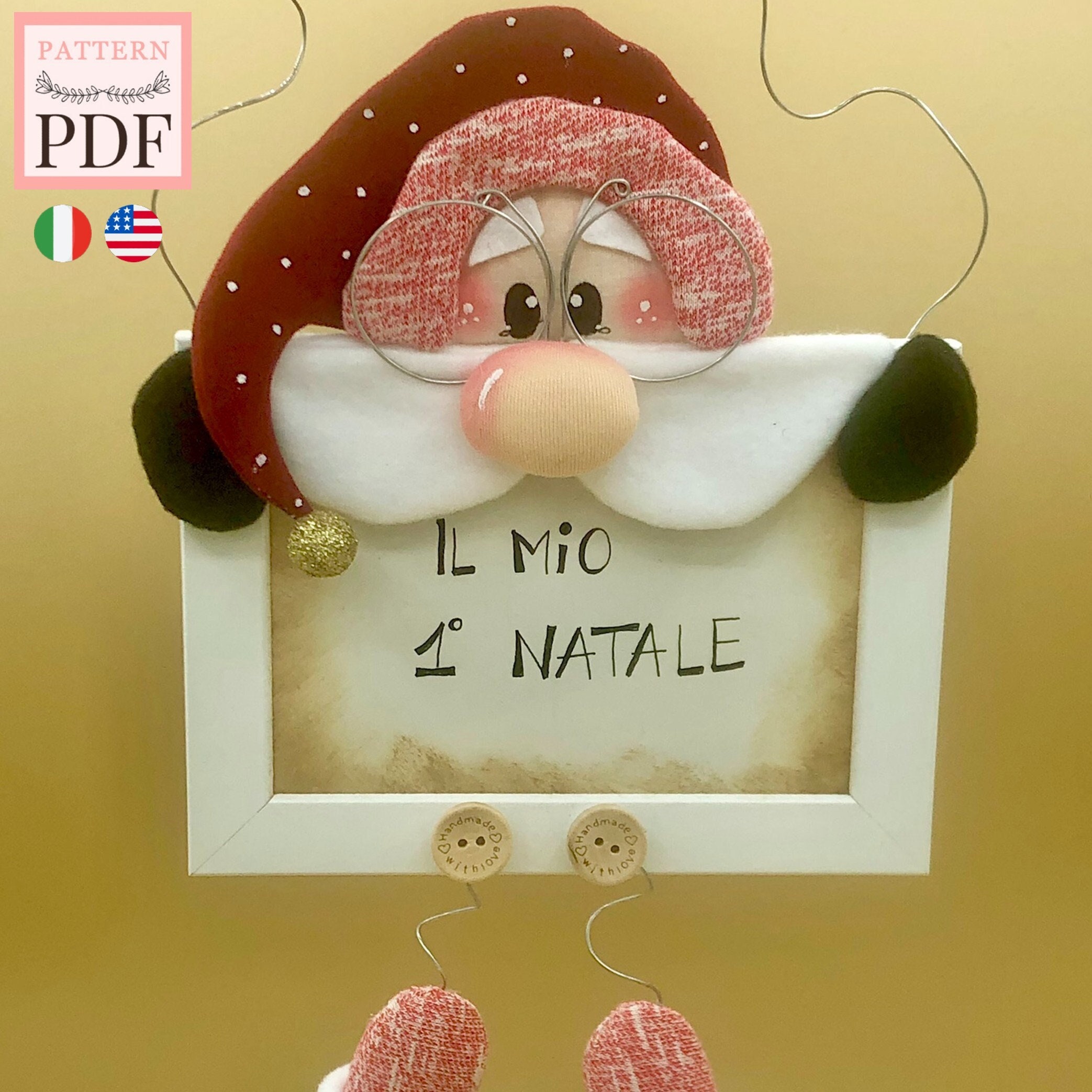 Pattern "santa Selfie", Santa Claus, Selfie, Photo Holder, Doll ...