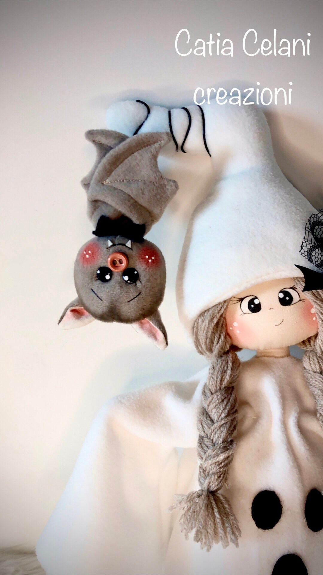 Ghost Doll Pattern and Bat - Halloween Decor SEWING PATTERN PDF ...