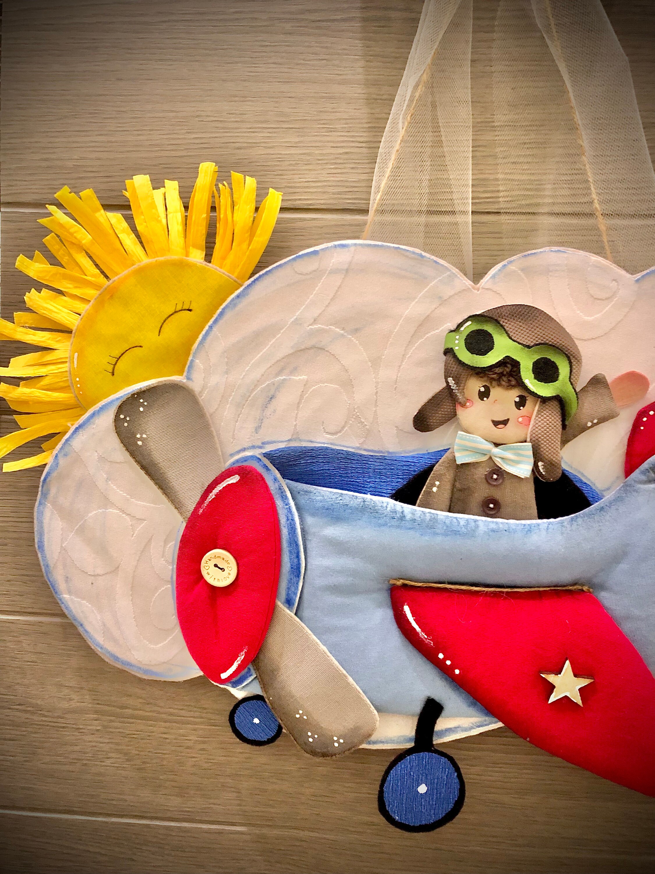 Sewing Pattern Little Aviator Plane Birth Bow Instant Download Easy to ...