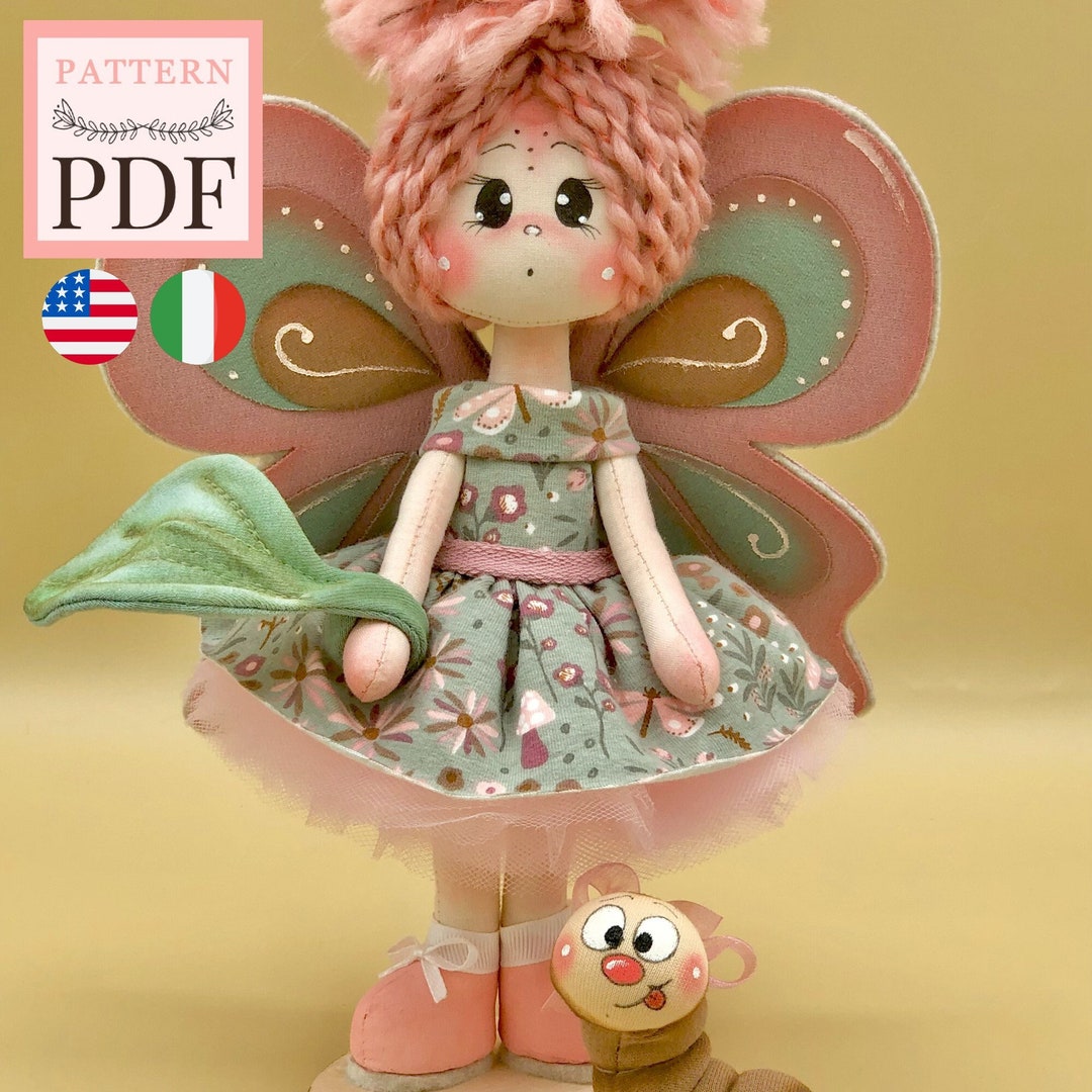 Paper Pattern "lalla Butterfly and Cris the Caterpillar" : Butterfly ...