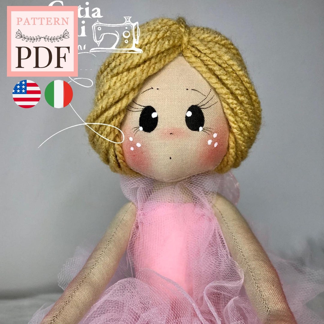 Dancer Doll Pattern - SEWING PATTERN PDF - Instant Download - Easy to ...