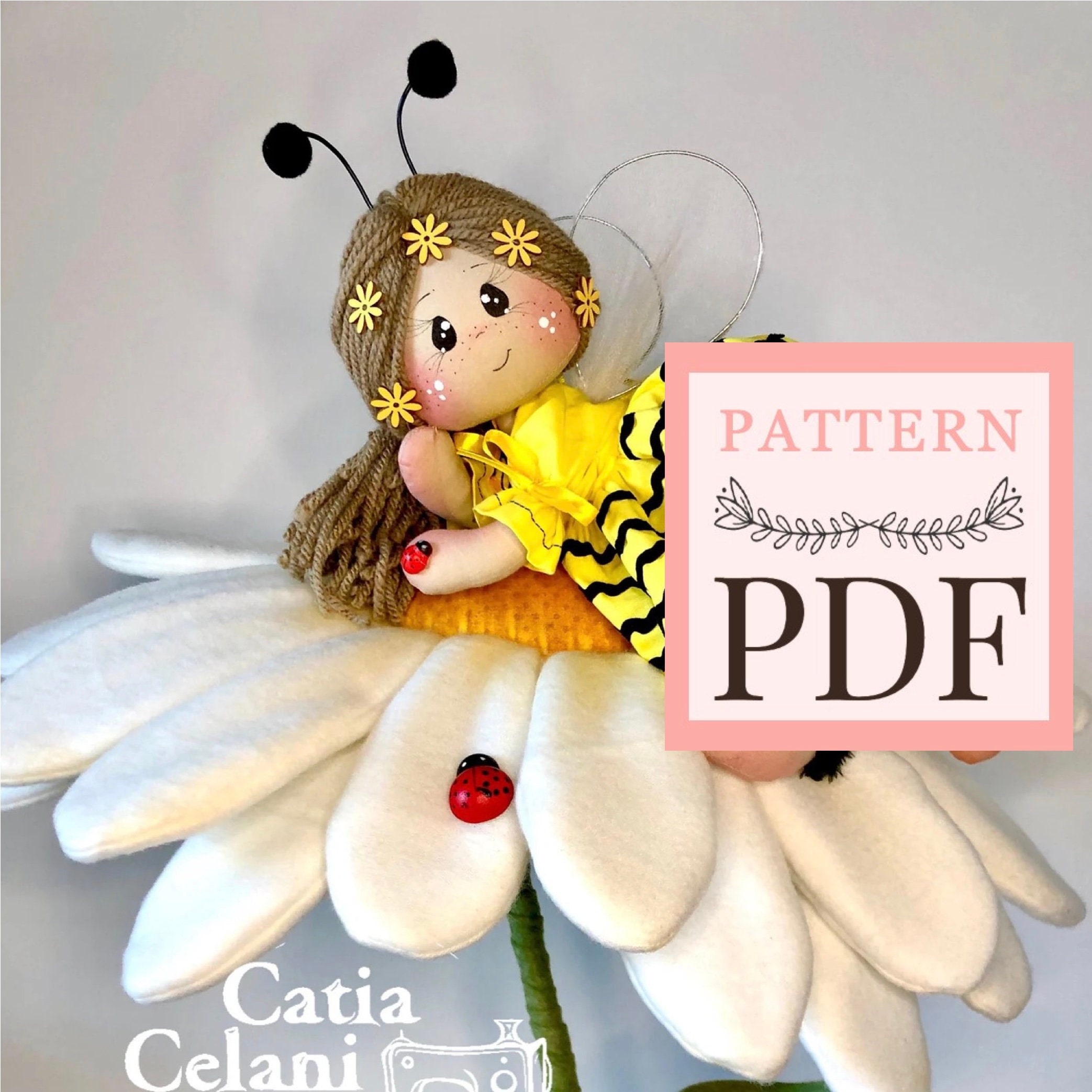 Bee Doll Pattern SEWING PATTERN PDF Instant Download - Etsy