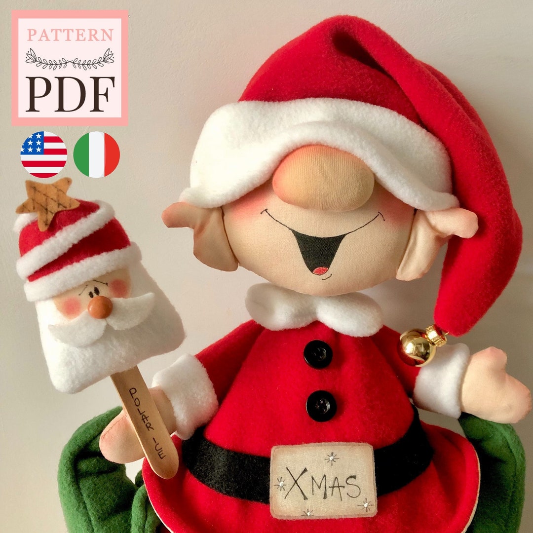 Sewing Pattern Elf - Christmas Pdf, Instant Download, Easy to Make - Etsy