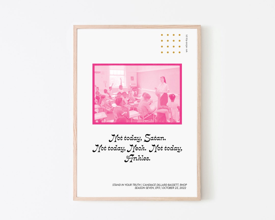RHOP Not Today Satan Candiaace Zitat - Etsy.de
