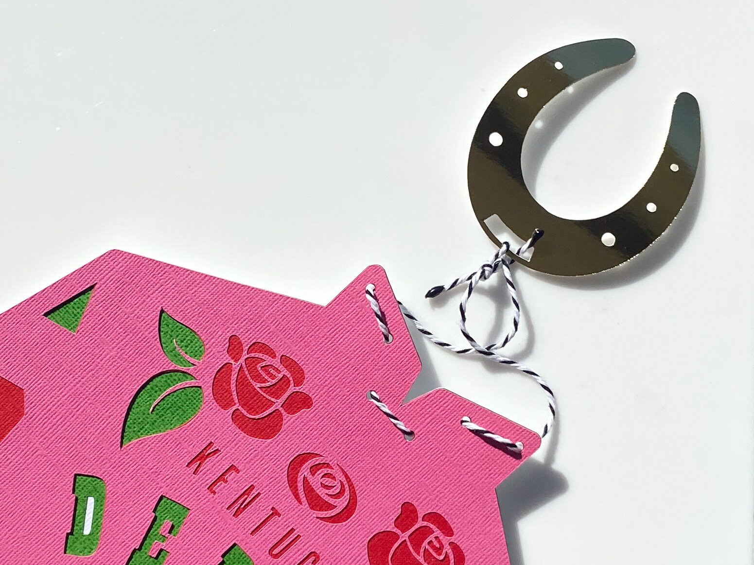 Derby Door Hanger | 150th Kentucky Derby | Paper Art | Handmade Paper ...