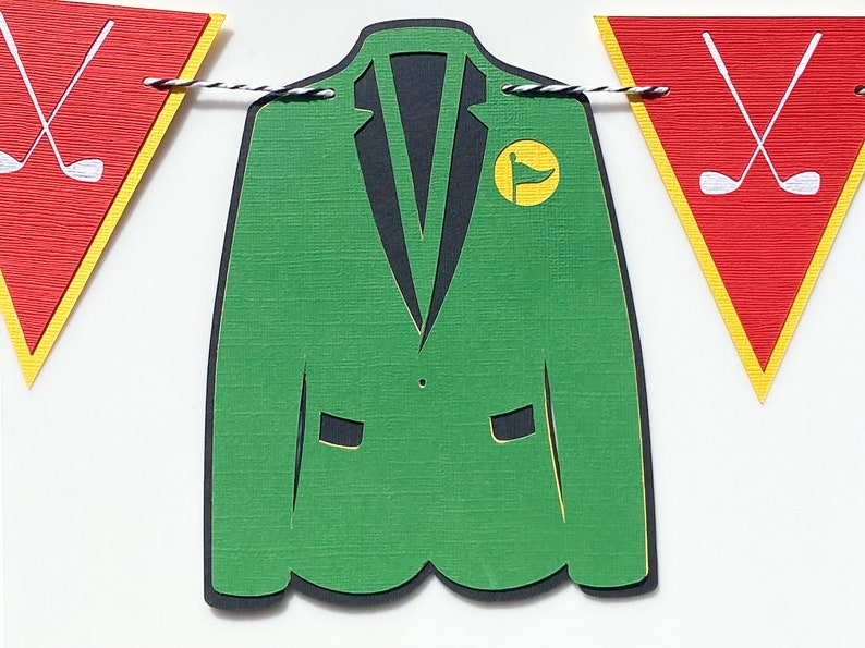 The Masters Golf Banner First Birthday Baby Shower Handmade Paper ...