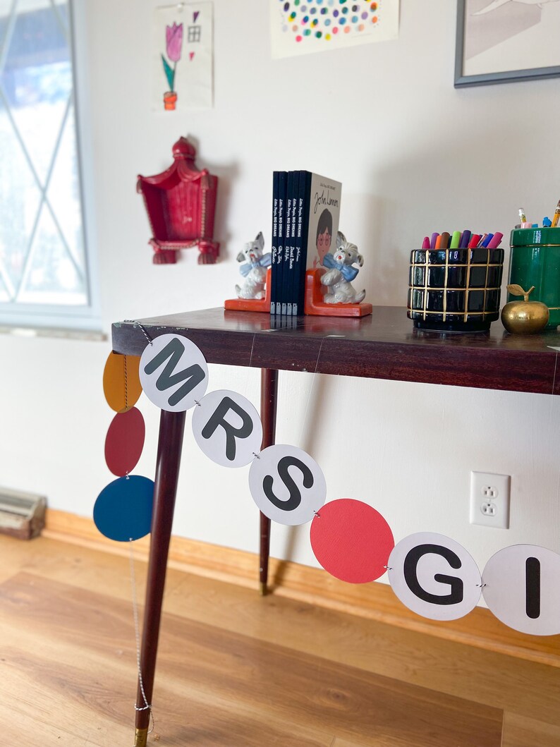 Friendship Bracelet Banner Paper Garland Personalized Customizable Free ...