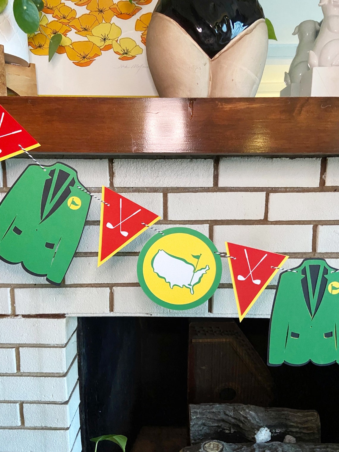 The Masters Golf Banner First Birthday Baby Shower Handmade Paper ...