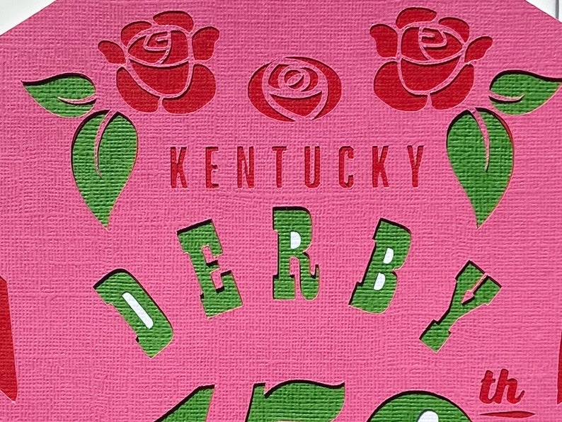 Derby Door Hanger | 150th Kentucky Derby | Paper Art | Handmade Paper ...