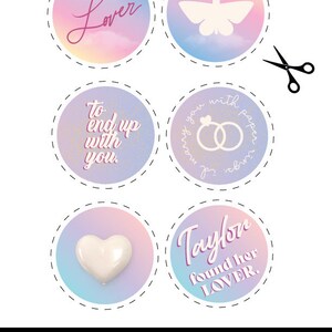 Taylor Swift / Swiftie / Lover Era Cake + Cupcake Toppers / Party Decor ...