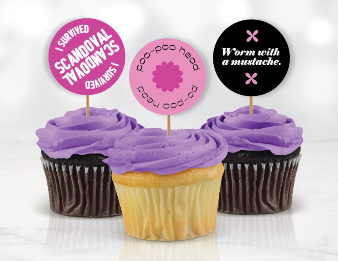 Vanderpump Rules Team Ariana Watch Party Decorations Cupcake Toppers - Etsy