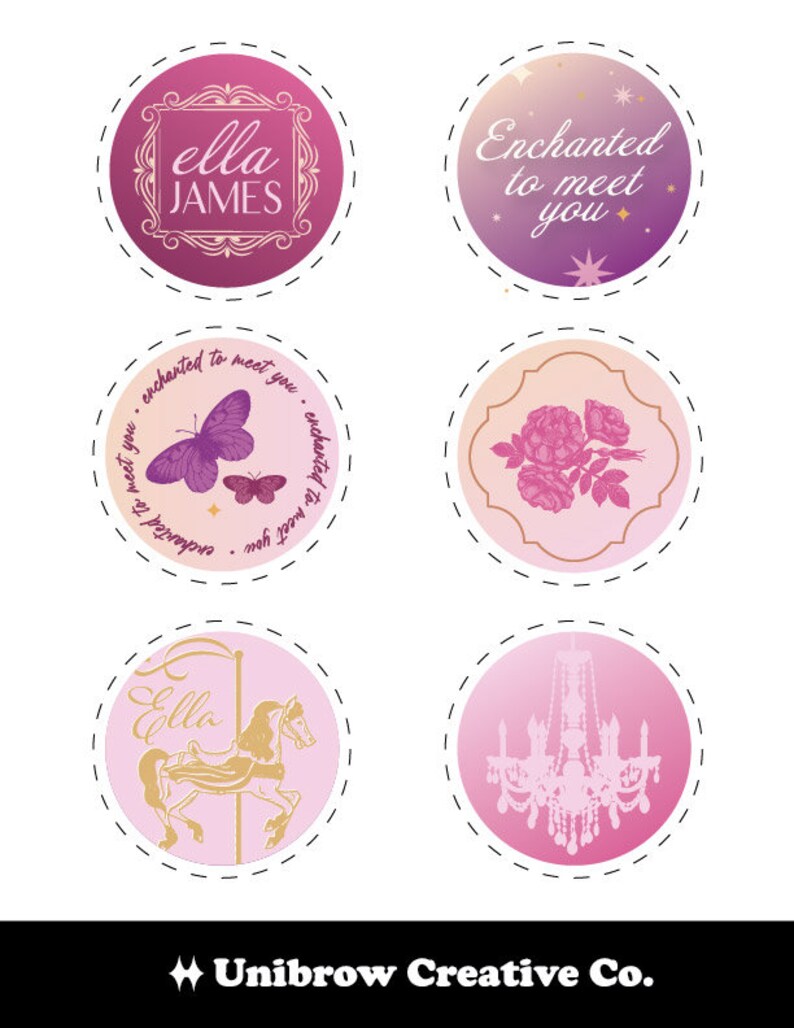 Taylor Swift / Enchanted / Enchanted to Meet You Cake + Cupcake Toppers ...