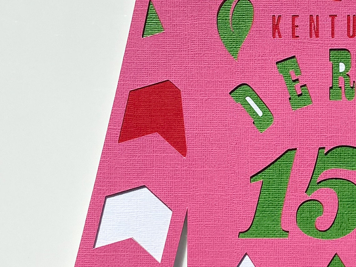 Derby Door Hanger | 150th Kentucky Derby | Paper Art | Handmade Paper ...
