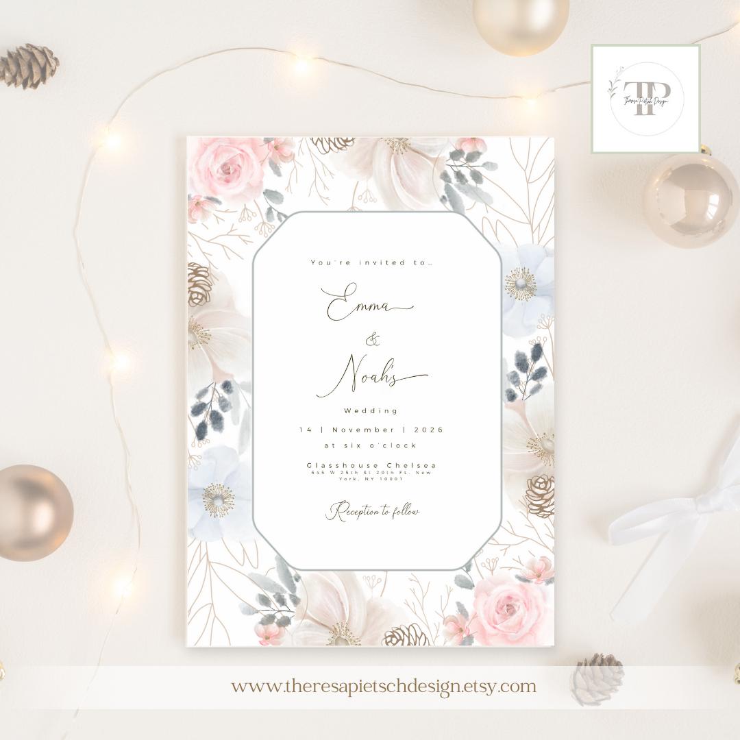 Personalized Emma Wedding Invitation Suite Invitation Details RSVP - Etsy