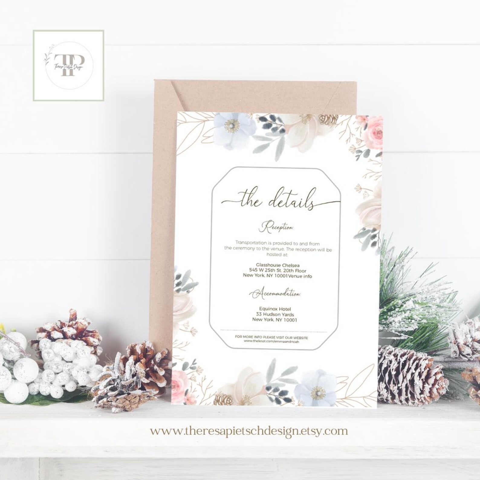 Personalized Emma Wedding Invitation Suite Invitation Details RSVP - Etsy