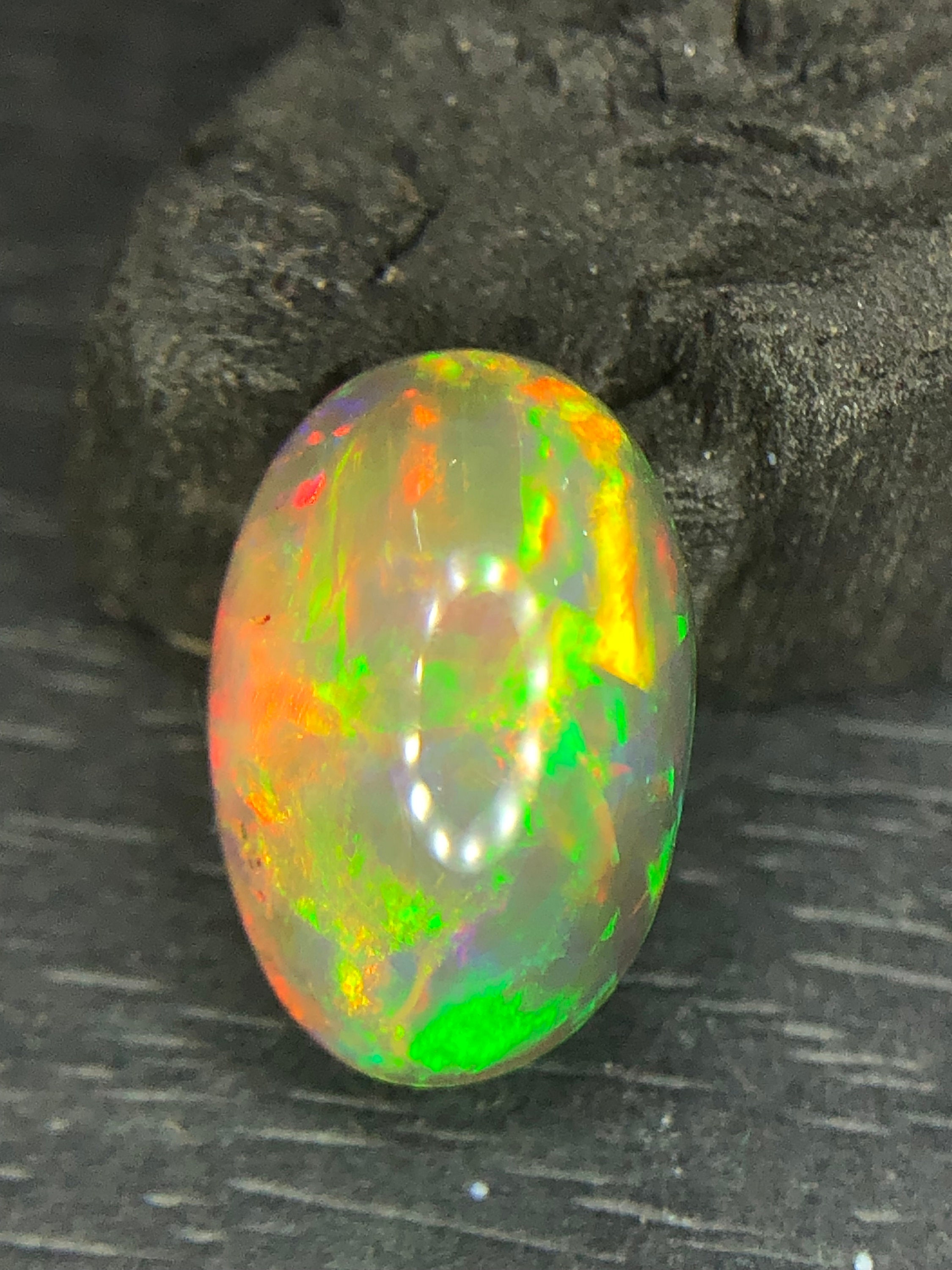 Buy HIGH QUALITY ETHIOPIAN Black Opal Oval Shape, Loose Natural Black ...