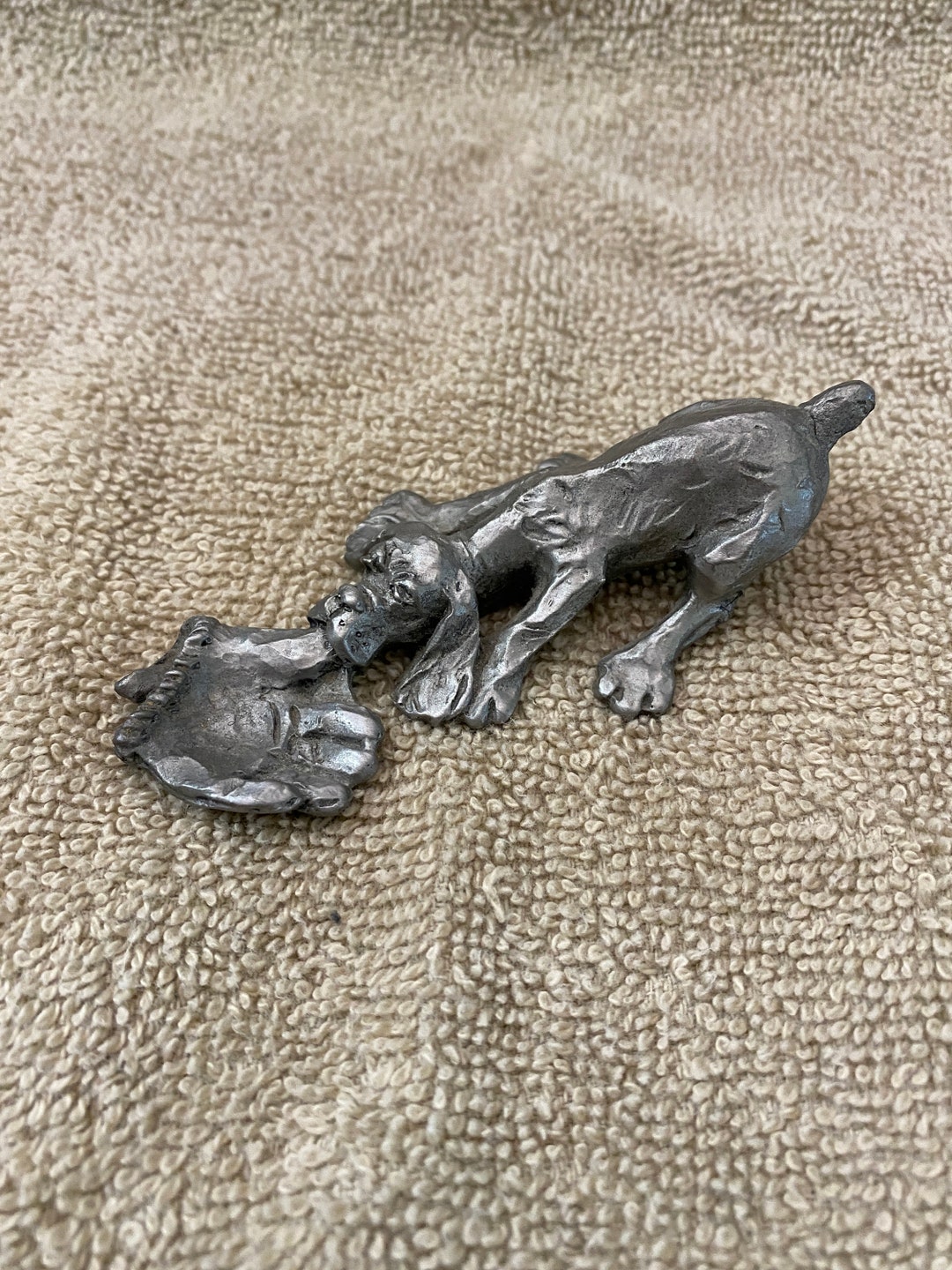 Rare 1970's Pewter Puppy and Mitt Figurine Hudson U.S.A. - Etsy