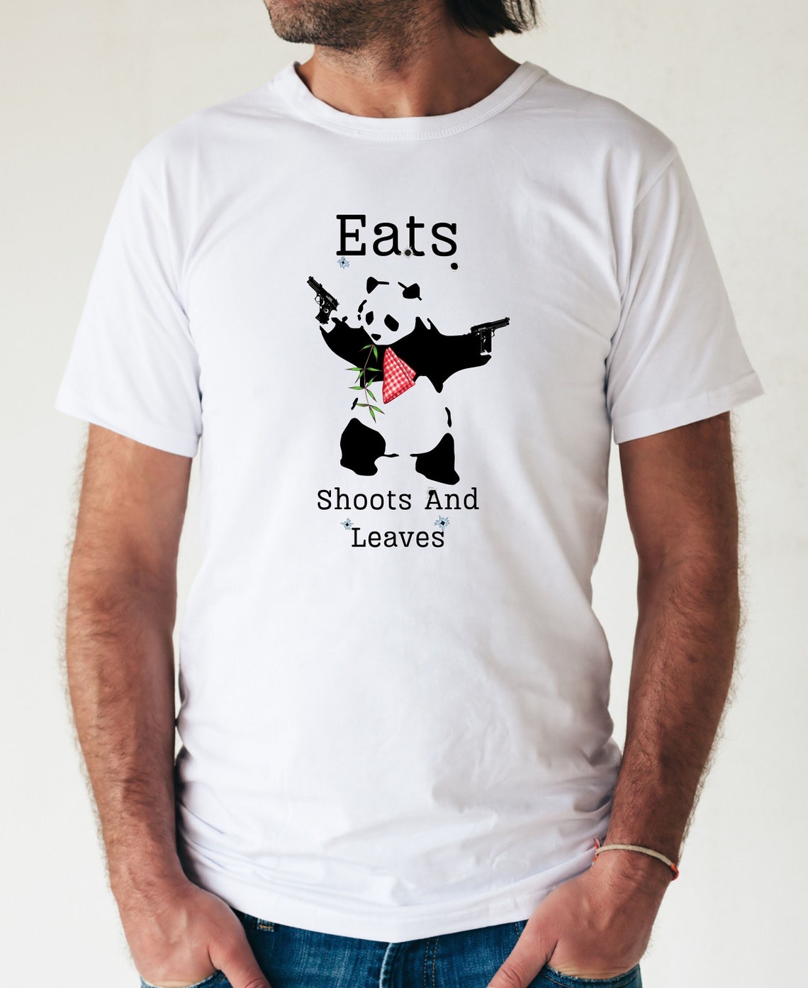 Eats Shoots and Leaves Tshirt Panda Tshirt Panda Shirt - Etsy